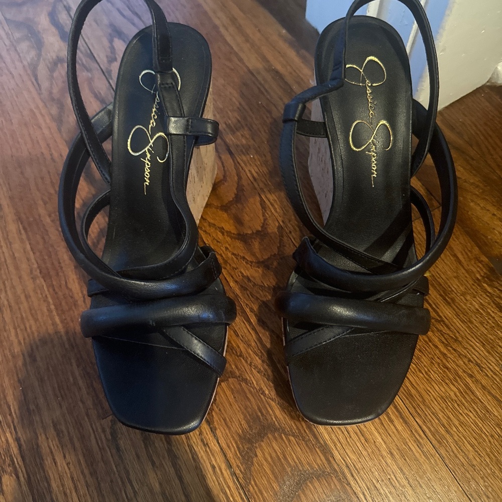 Jessica Simpson Siminia Cork Platform Wedge - Gem